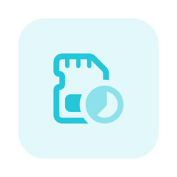 Pie chart sd card storage usage Royalty Free Vector Image