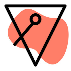 Triangle bucket for carrying and pouring liquids Vector Image