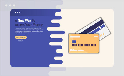 Modern banner bank credit cards Royalty Free Vector Image