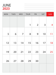 June 2023 Calendar Vector Images (over 3,100)