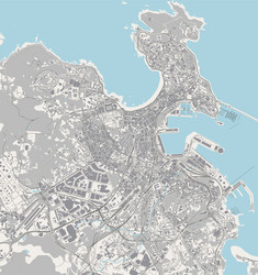 Map city a coruna spain Royalty Free Vector Image