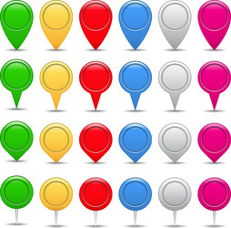 Map markers Royalty Free Vector Image - VectorStock