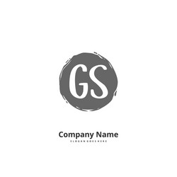 G s gs initial handwriting and signature logo Vector Image