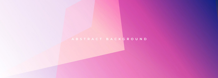 Pastel pink modern abstract wide banner Royalty Free Vector