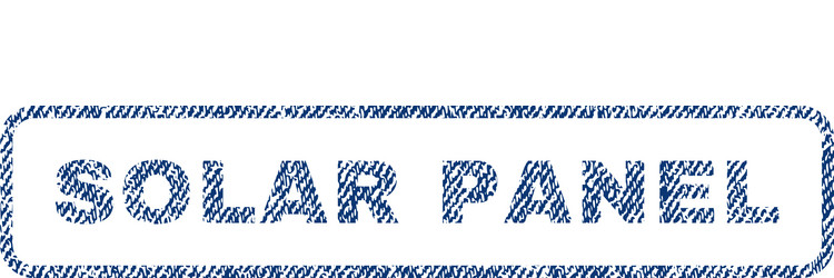 Solar panel rubber stamp Royalty Free Vector Image