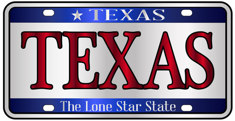Texas License Plate Vector Images (over 130)