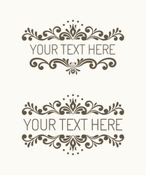 Scroll border Royalty Free Vector Image - VectorStock
