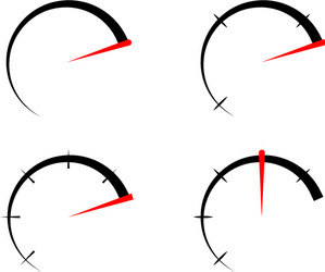 Speed test template design Royalty Free Vector Image