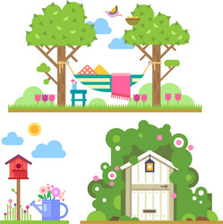 Garden and orchard Royalty Free Vector Image - VectorStock