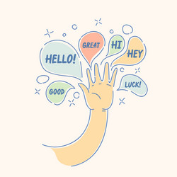 High-five concept Royalty Free Vector Image - VectorStock