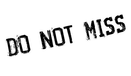 Do not miss rubber stamp Royalty Free Vector Image