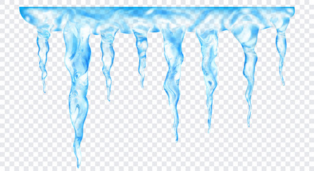 Icicles cluster isolated Royalty Free Vector Image