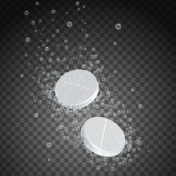 Effervescent tablets Royalty Free Vector Image