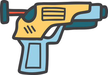 Hand drawn toy gun for kids Royalty Free Vector Image