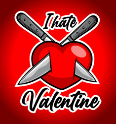 4 weapons and a heart Royalty Free Vector Image