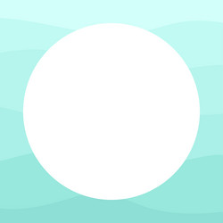 Round abstract gradient waves border monotone Vector Image