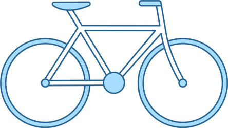 Blue bike icon Royalty Free Vector Image - VectorStock