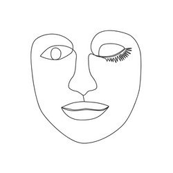 Single Line Drawing Face Vector Images (over 4,800)
