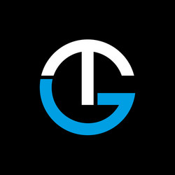 Tg or gt letter logo unique and attractive Vector Image
