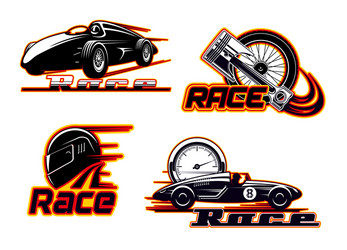 Motor racing Royalty Free Vector Image - VectorStock