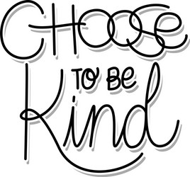 Be kind lettering with colors Royalty Free Vector Image