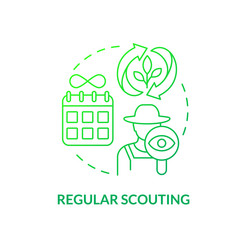 Regular scouting green concept icon Royalty Free Vector
