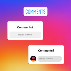 Stories social media sticker Royalty Free Vector Image