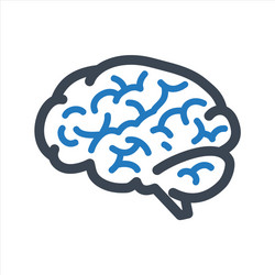 Robot brain ai icon Royalty Free Vector Image - VectorStock