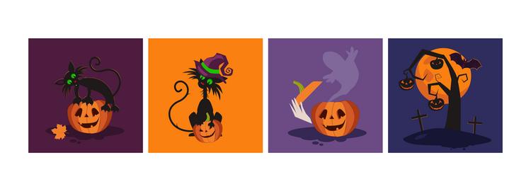 Halloween holiday creepy and scary object Vector Image