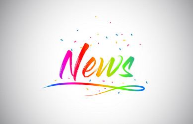 New handwritten word font with vibrant violet Vector Image