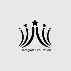 Creative education building logo with color Vector Image