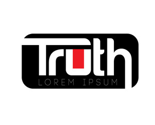 Truth logo design Royalty Free Vector Image - VectorStock