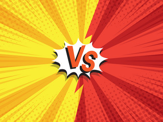 Abstract comic book pop art dual cartoon Vector Image