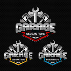 Auto repair and garage logo design template Vector Image