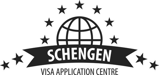 Logo of visa application centre Royalty Free Vector Image