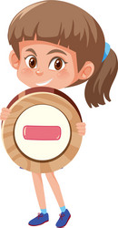 Subtraction Sign Cartoon Clipart