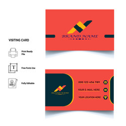 Visiting card design Royalty Free Vector Image