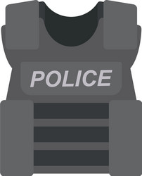 Police bulletproof vest cartoon colored clipart Vector Image