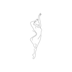 Classical ballet figure dancer Royalty Free Vector Image