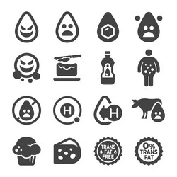 Low in saturated fats icon food package seal free Vector Image