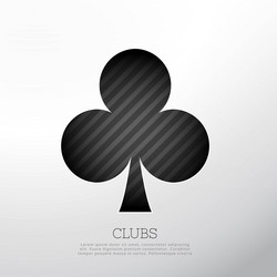 Playing cards clubs shapes background Royalty Free Vector