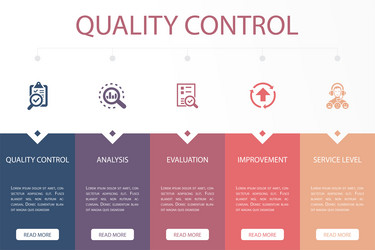 Quality control analysis evaluation improvement Vector Image