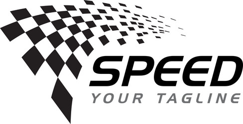 Racing flags with wreath and ribbon text Vector Image