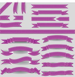 Colorful Ribbon Set Royalty Free Vector Image - VectorStock