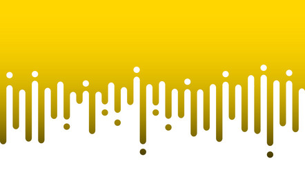 Abstract yellow lines waves pattern on white Vector Image