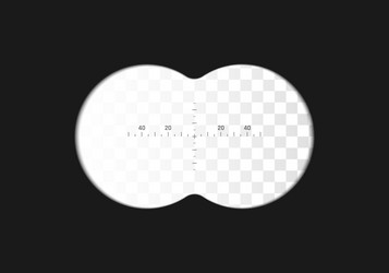 Binoculars point view overlay template Royalty Free Vector
