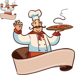 Cartoon cook character Royalty Free Vector Image