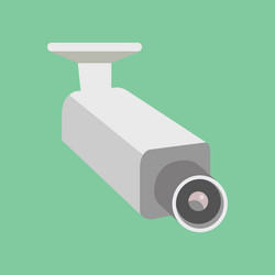 Security camera cctv cartoon Royalty Free Vector Image