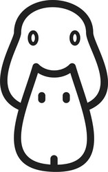 Duck face Royalty Free Vector Image - VectorStock