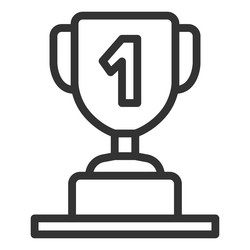 First place golf winner 2 Royalty Free Vector Image